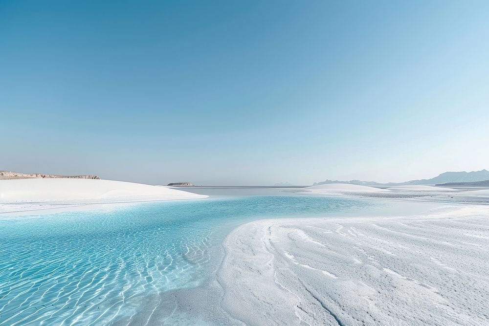 Pristine turquoise desert oasis | Free Photo - rawpixel
