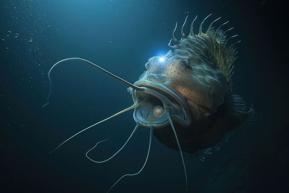 Deep-sea fish with bioluminescence | Free Photo Illustration - rawpixel