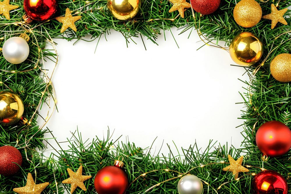 Festive Christmas wreath frame | Free Photo - rawpixel