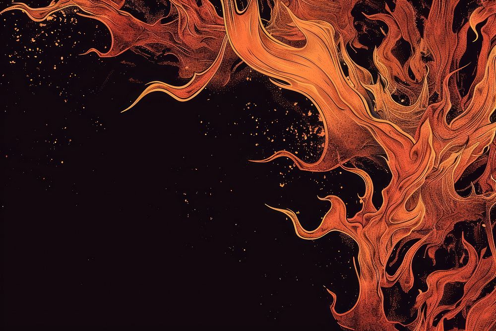 Abstract fiery artistic illustration | Free Photo Illustration - rawpixel