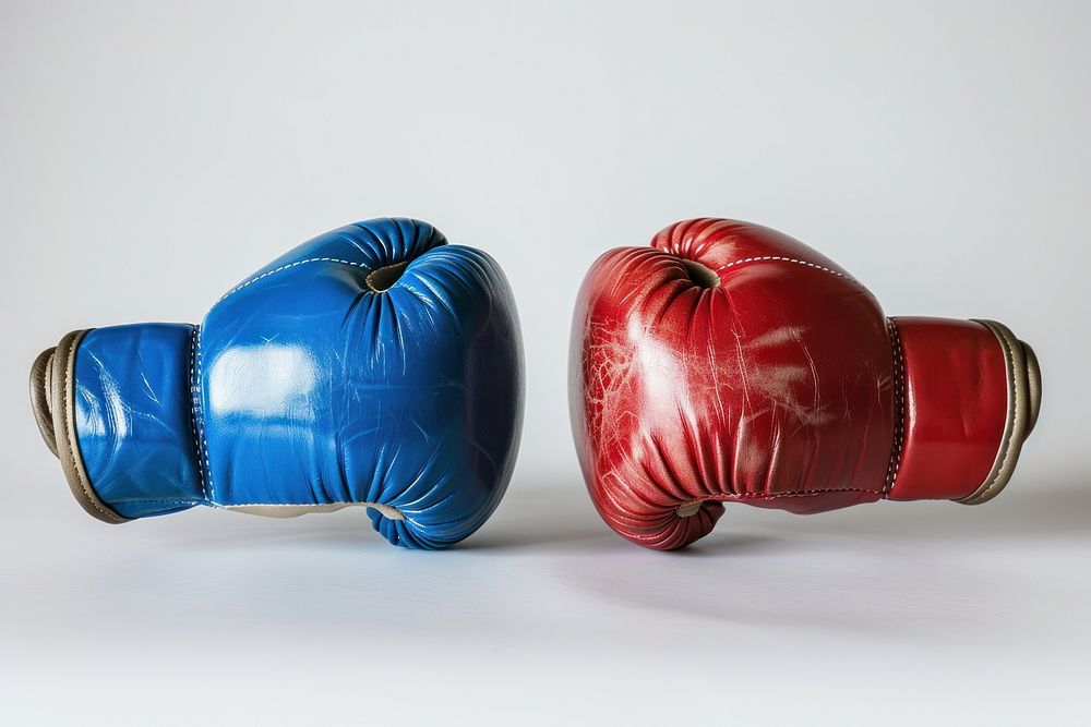 Red blue boxing gloves faceoff | Free Photo - rawpixel