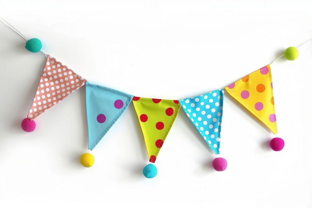 Colorful polka dot party bunting | Free Photo - rawpixel