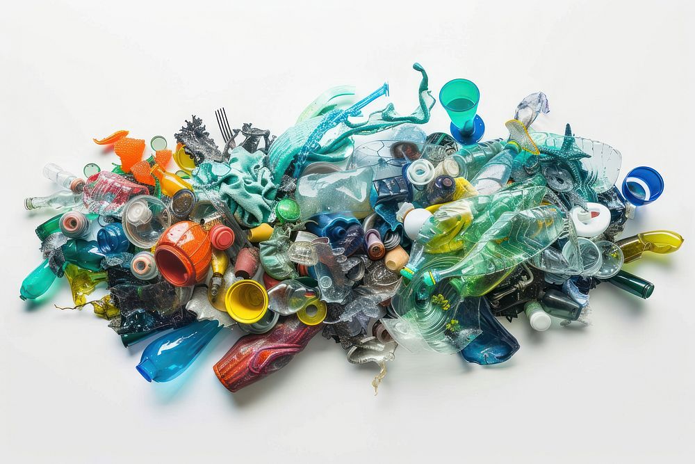 Colorful plastic waste collection display | Free Photo - rawpixel Colorful plastic waste collection display | Free Photo - rawpixel