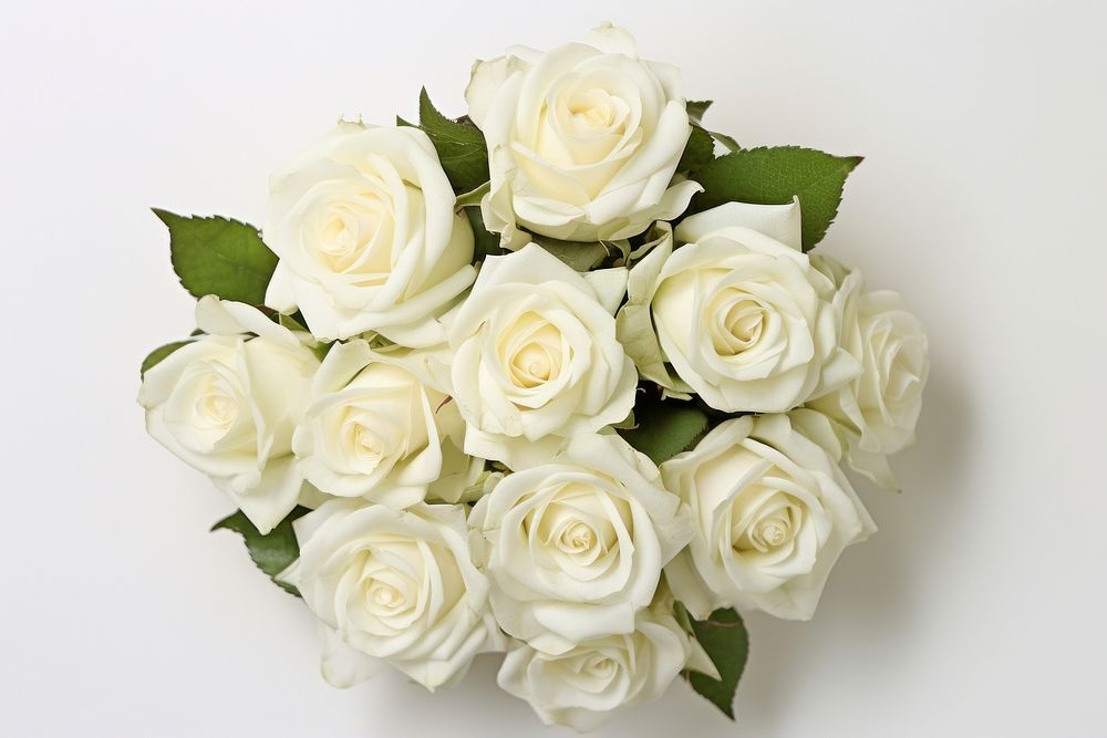 Elegant white roses bouquet arrangement | Free Photo - rawpixel