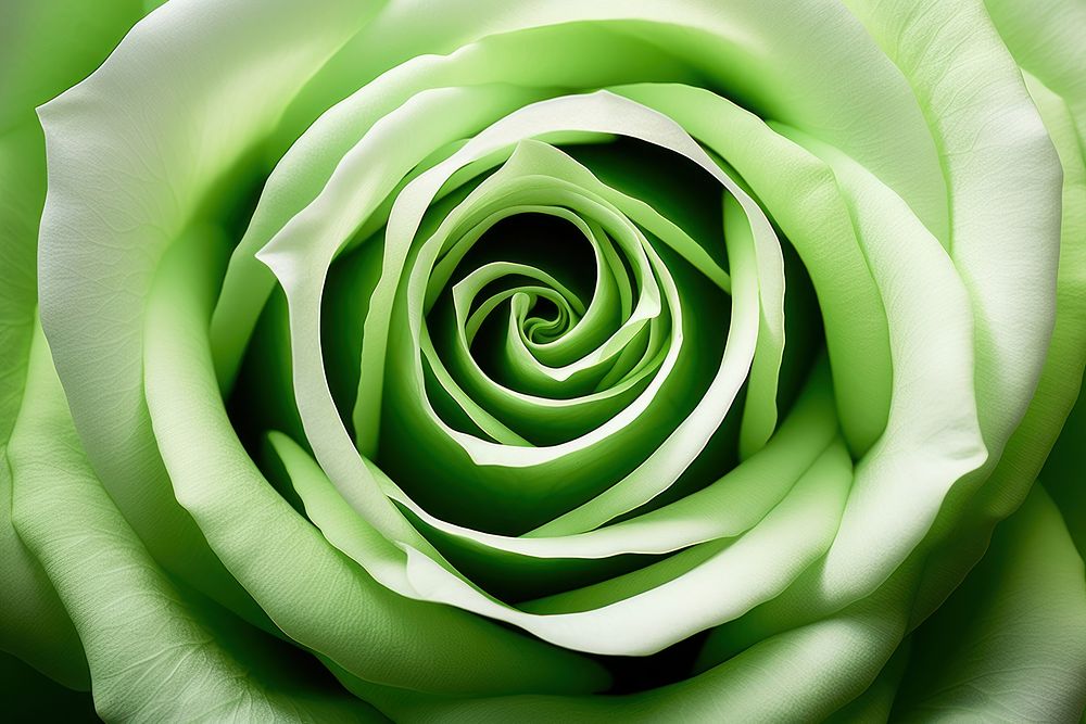 Vibrant green rose petals spiral | Free Photo - rawpixel