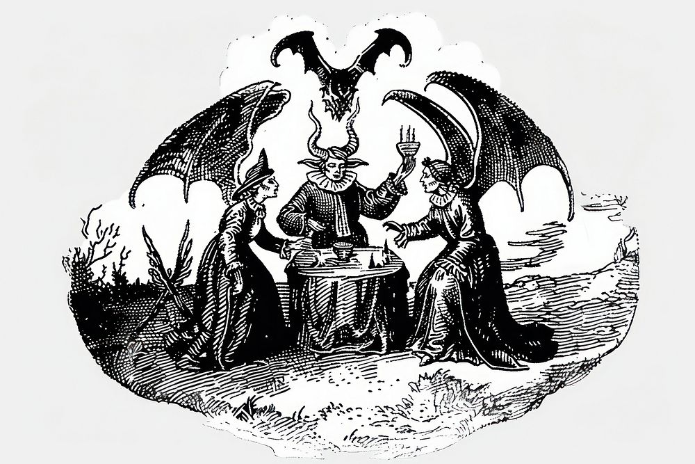 Vintage occult witches illustration | Free Photo Illustration - rawpixel