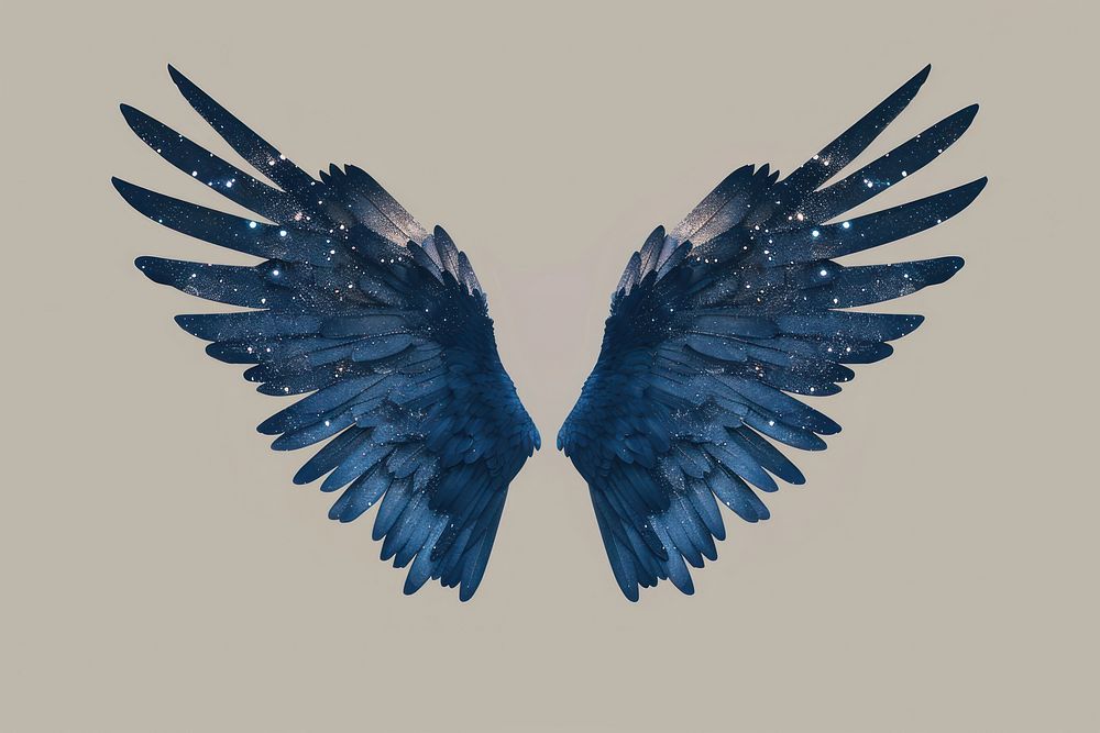 Blue celestial wings artwork | Free Photo - rawpixel