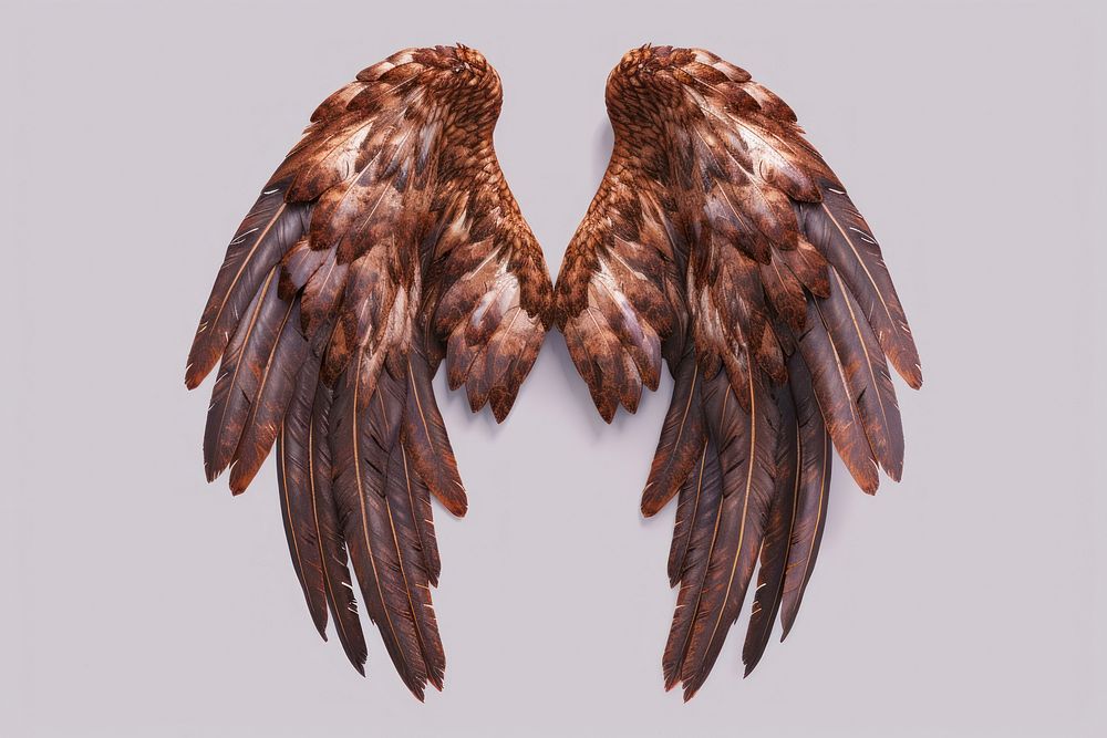 Brown feathered angel wings | Free Photo - rawpixel