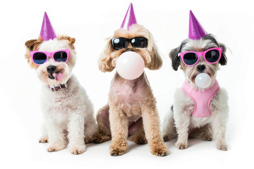Party dogs with sunglasses | Free Photo - rawpixel