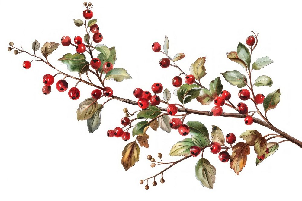 Vibrant botanical berry illustration | Free Photo Illustration - rawpixel