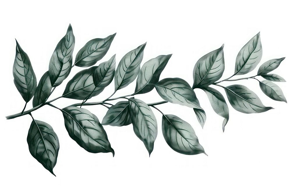 Elegant botanical leaf illustration | Free Photo Illustration - rawpixel