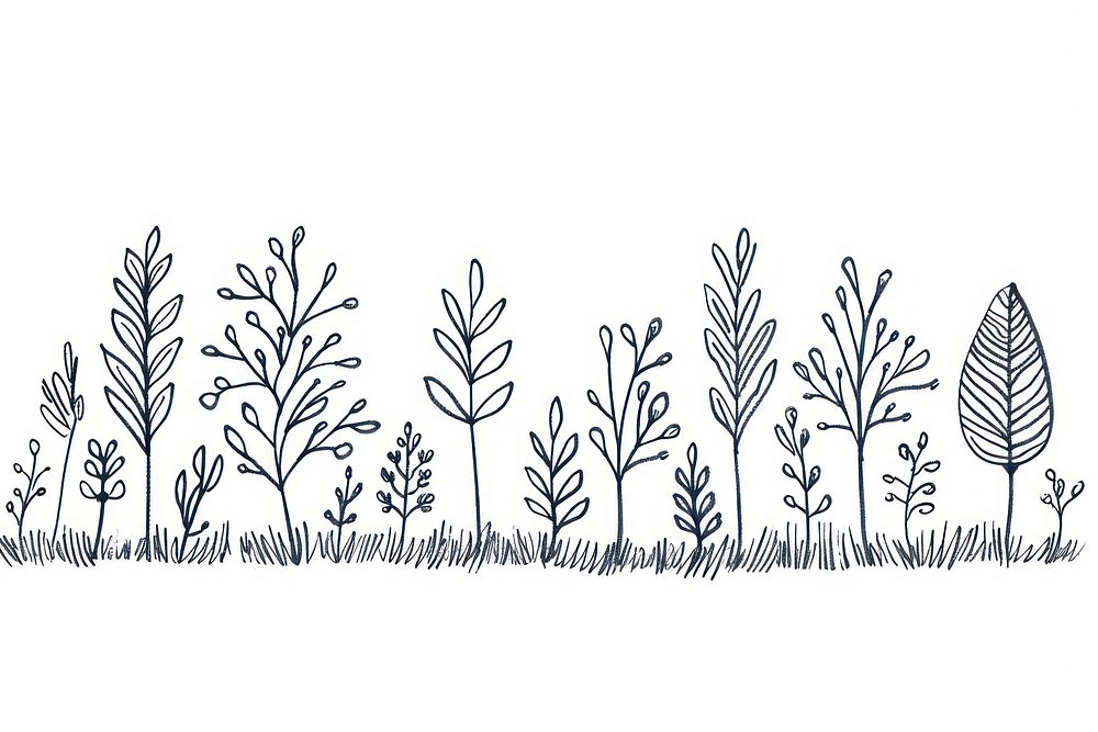 Tree border drawing doodle illustrated | Free Photo Illustration - rawpixel