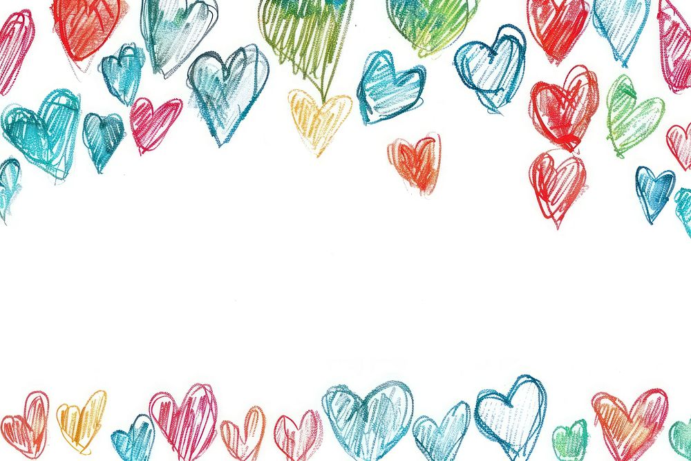 Heart border drawing illustrated symbol. | Free Photo Illustration ...