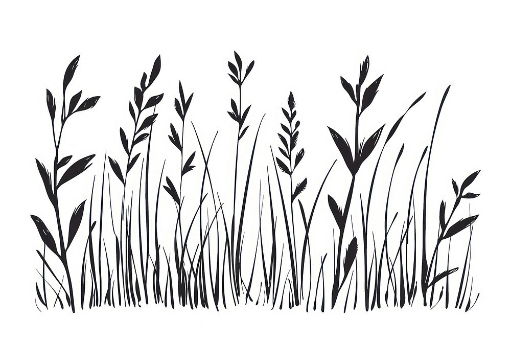 Grass drawing illustrated sketch. | Free Photo Illustration - rawpixel