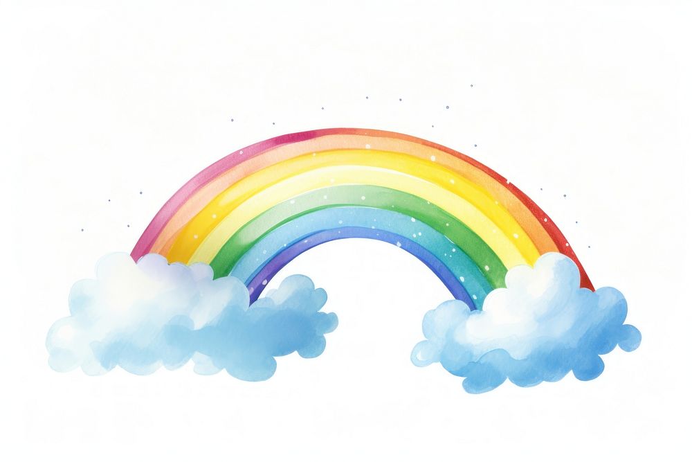 Rainbow graphics outdoors nature. | Free Photo Illustration - rawpixel