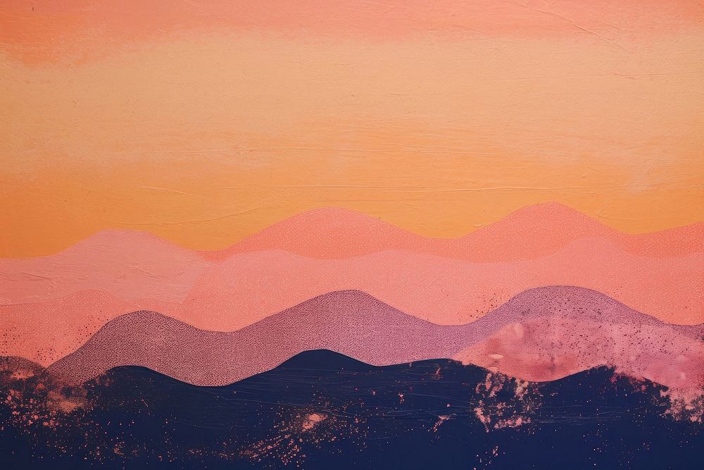 Vibrant abstract mountain sunset | Free Photo - rawpixel