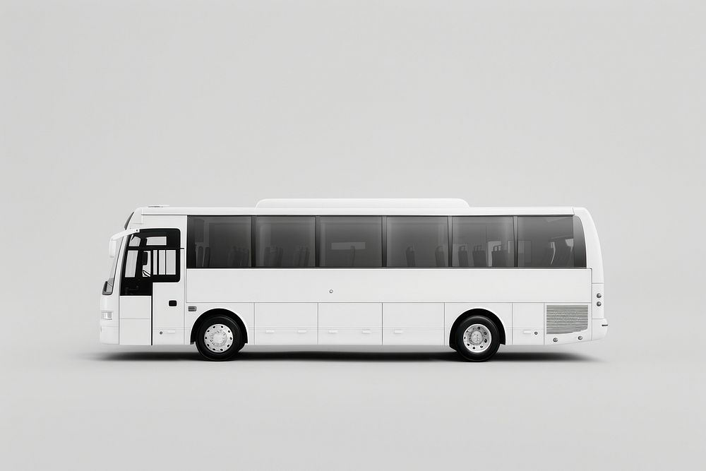 White tour bus transportation vehicle. | Free Photo Illustration - rawpixel
