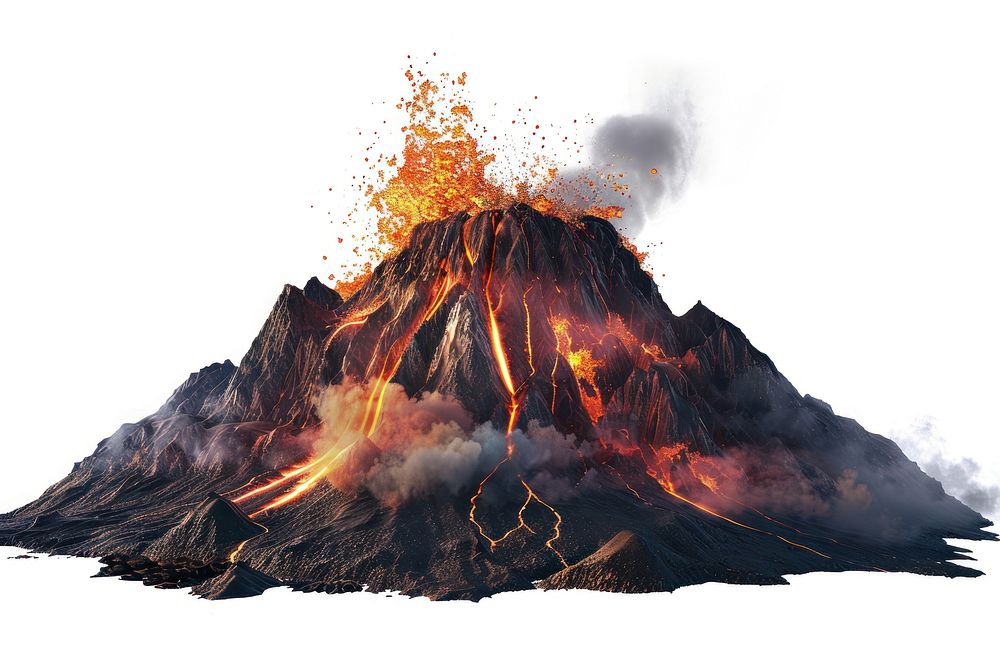 Volcano range exploded borders mountain | Free Photo - rawpixel