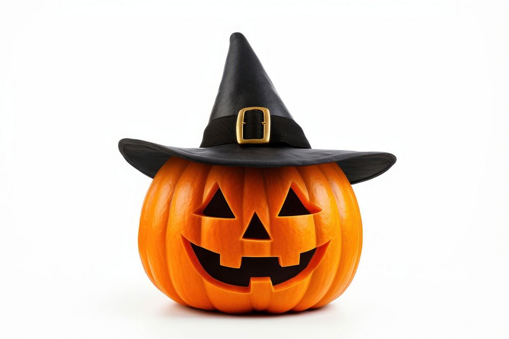 Jack-o'-lantern witch hat Halloween | Free Photo - rawpixel