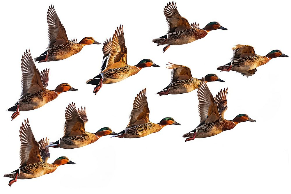 Flying ducks in formation | Free Photo - rawpixel