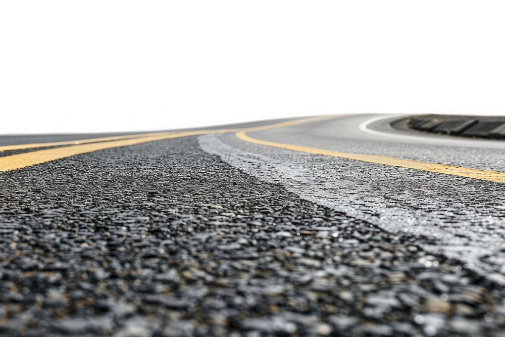 Curved asphalt road with markings | Free Photo - rawpixel