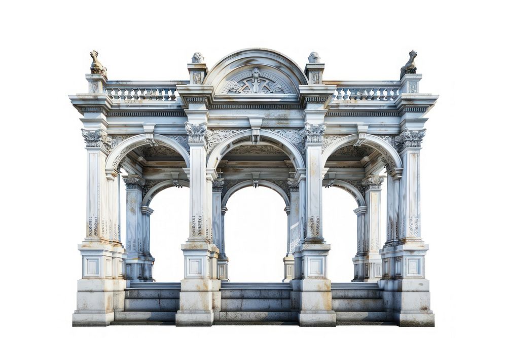 Elegant neoclassical marble archway structure | Free Photo - rawpixel