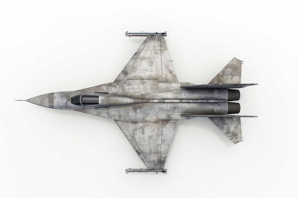 Top view military fighter jet | Free Photo - rawpixel