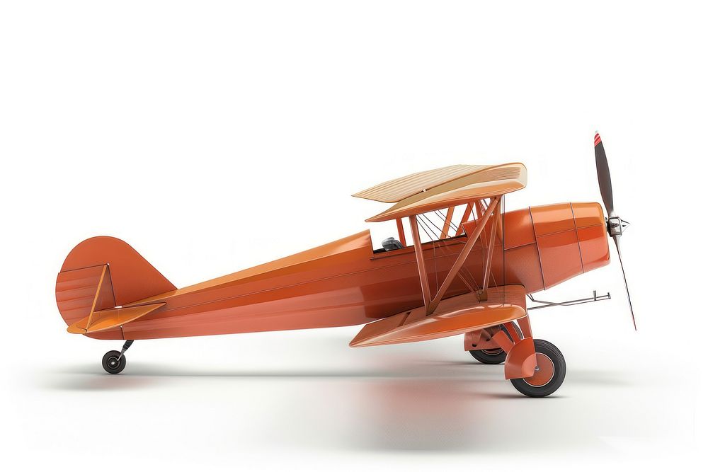 Vintage orange biplane model | Free Photo - rawpixel