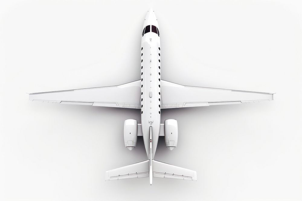 Top view private jet aircraft | Free Photo - rawpixel