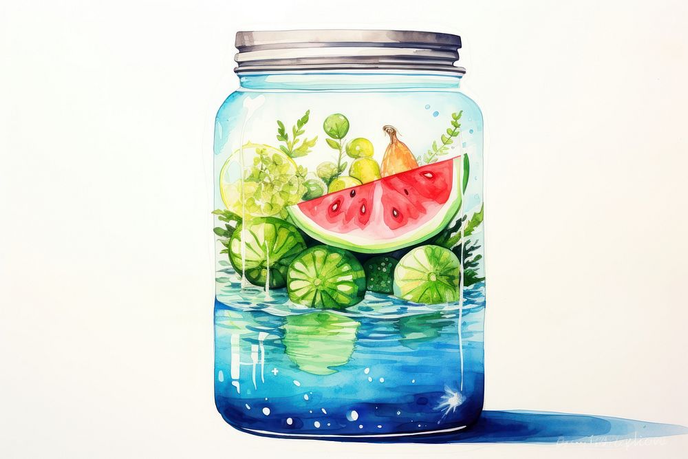 Summer jar ketchup produce fruit. | Free Photo Illustration - rawpixel