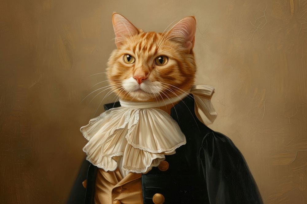 Regal cat in formal attire | Premium Photo Illustration - rawpixel