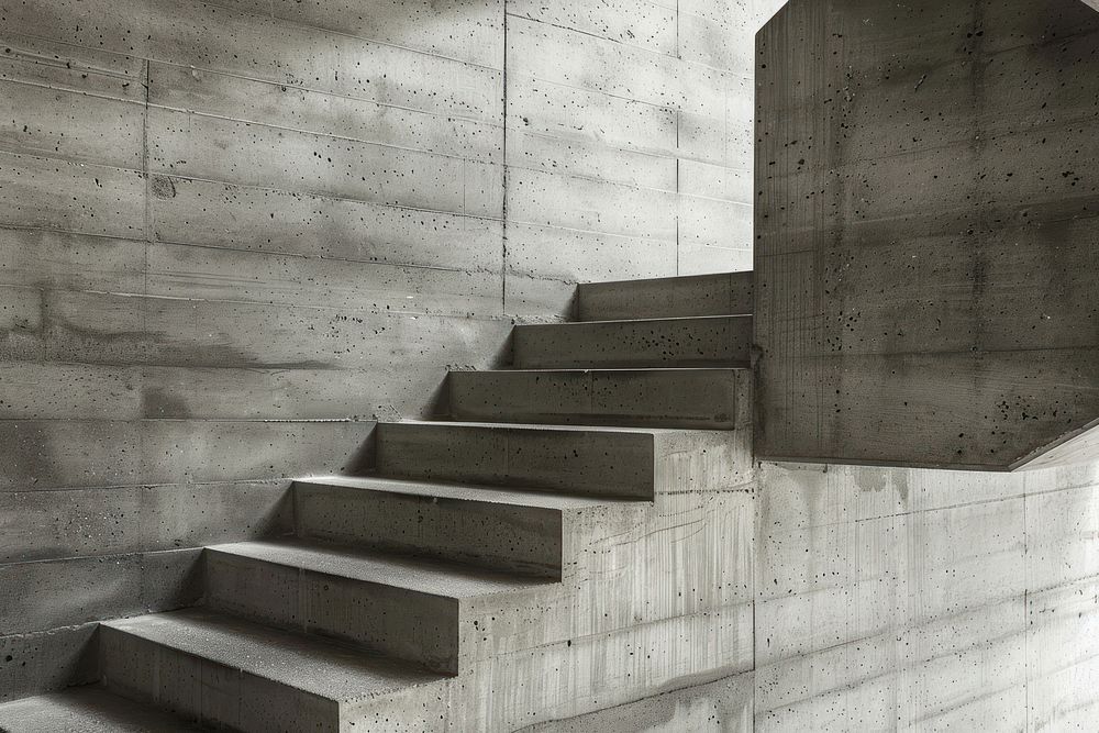 Modern concrete staircase architecture design | Free Photo - rawpixel