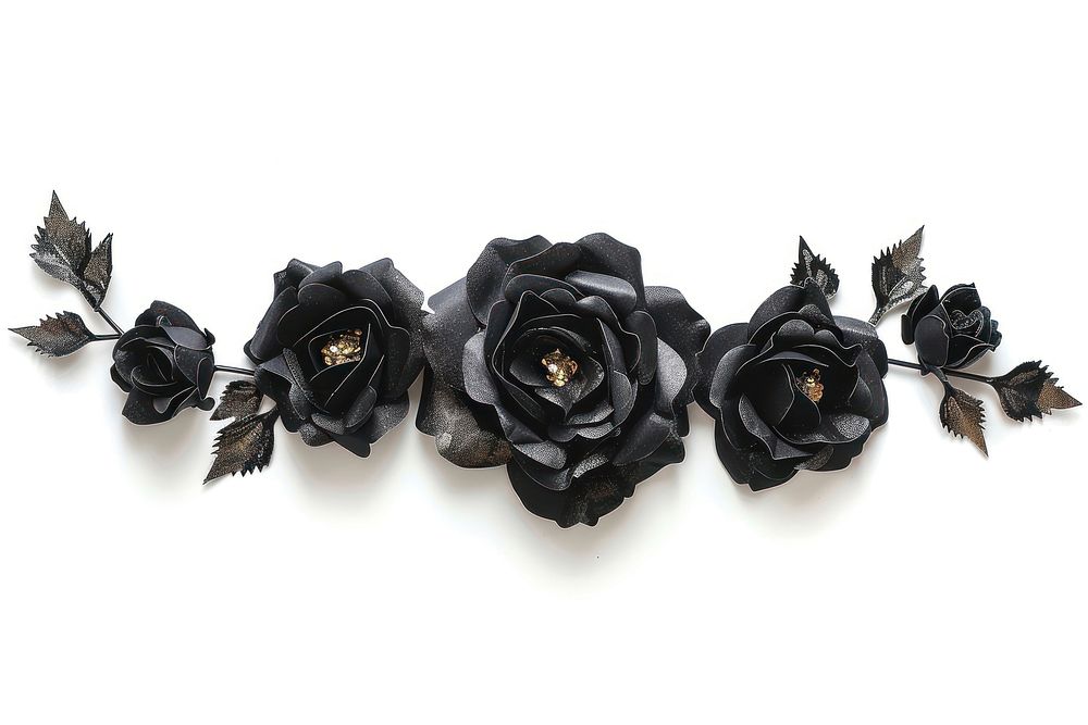Elegant black paper roses | Free Photo - rawpixel