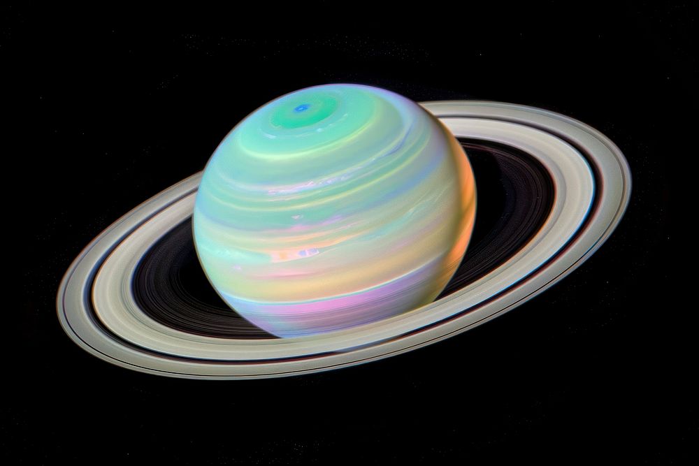 Colorful Saturn planet with rings | Free Photo - rawpixel