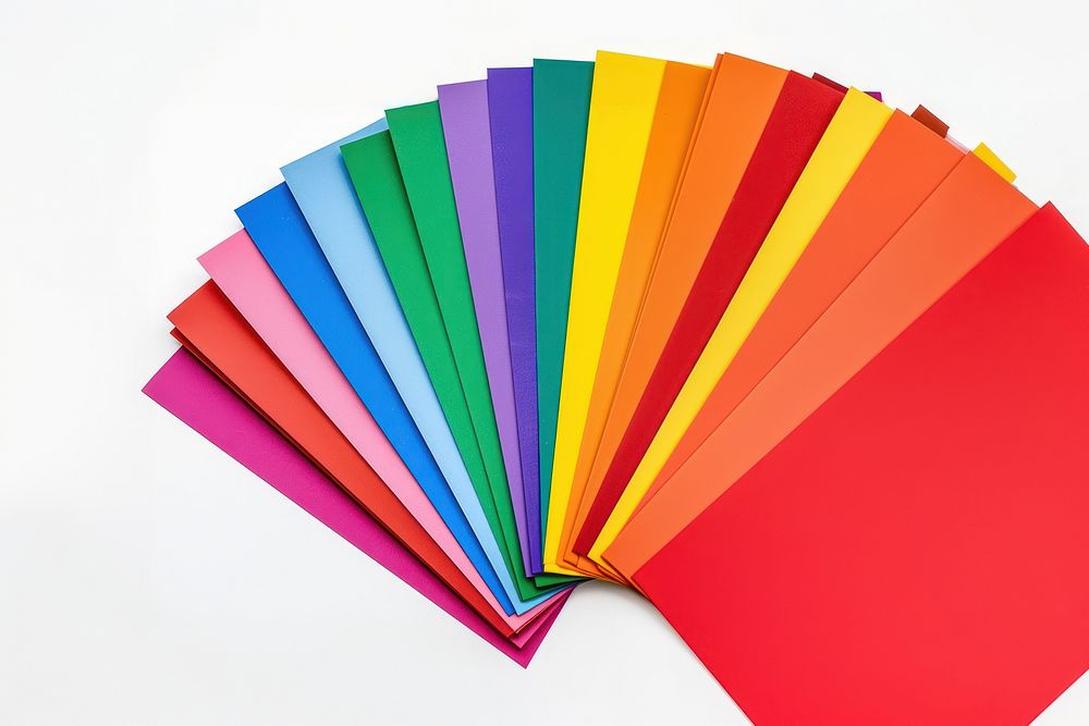 Colorful paper sheets arrangement | Free Photo - rawpixel