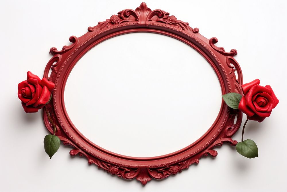 Elegant red oval frame roses | Free Photo - rawpixel