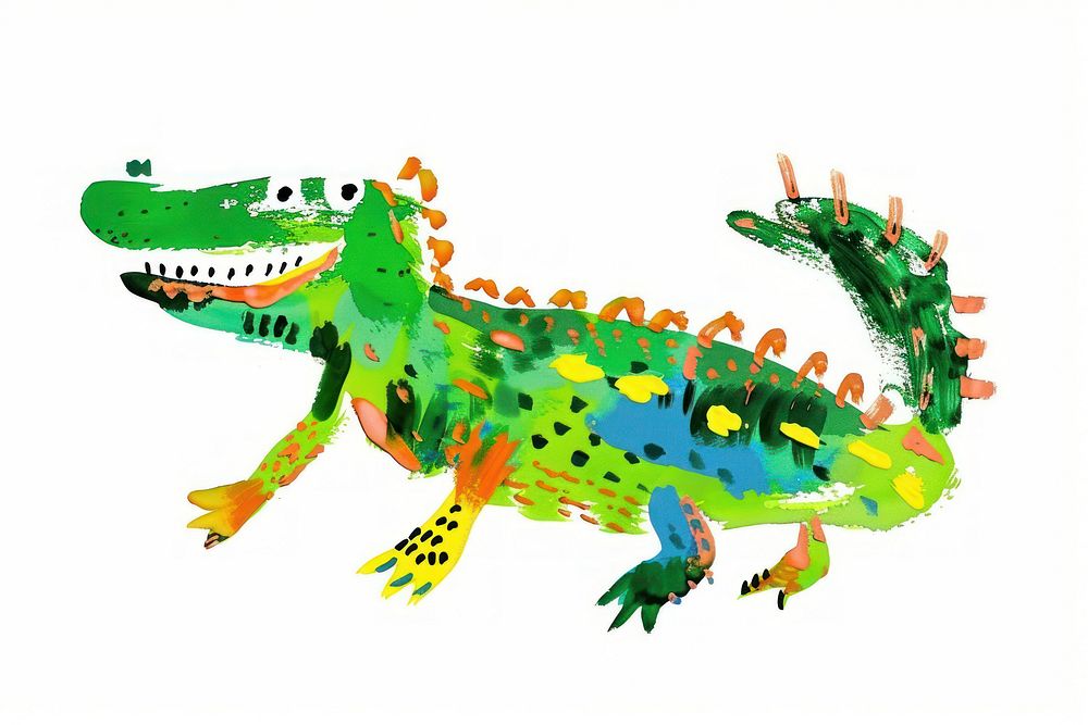 Colorful abstract crocodile illustration | Free Photo Illustration ...