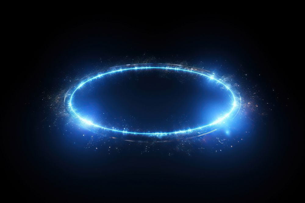 Glowing blue energy ring illustration | Free Photo Illustration - rawpixel
