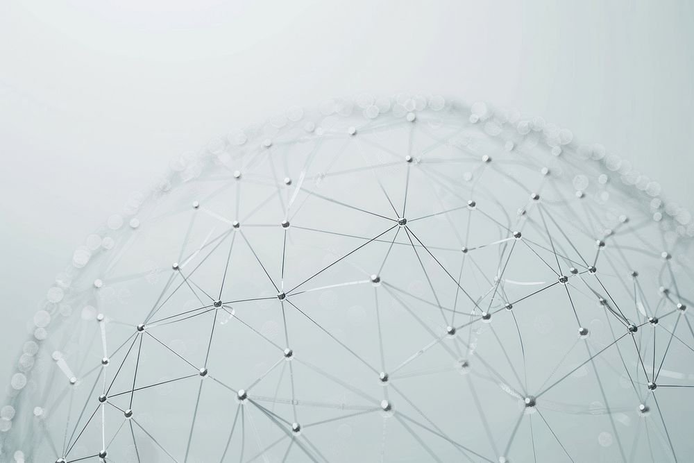Abstract network sphere connection | Free Photo Illustration - rawpixel