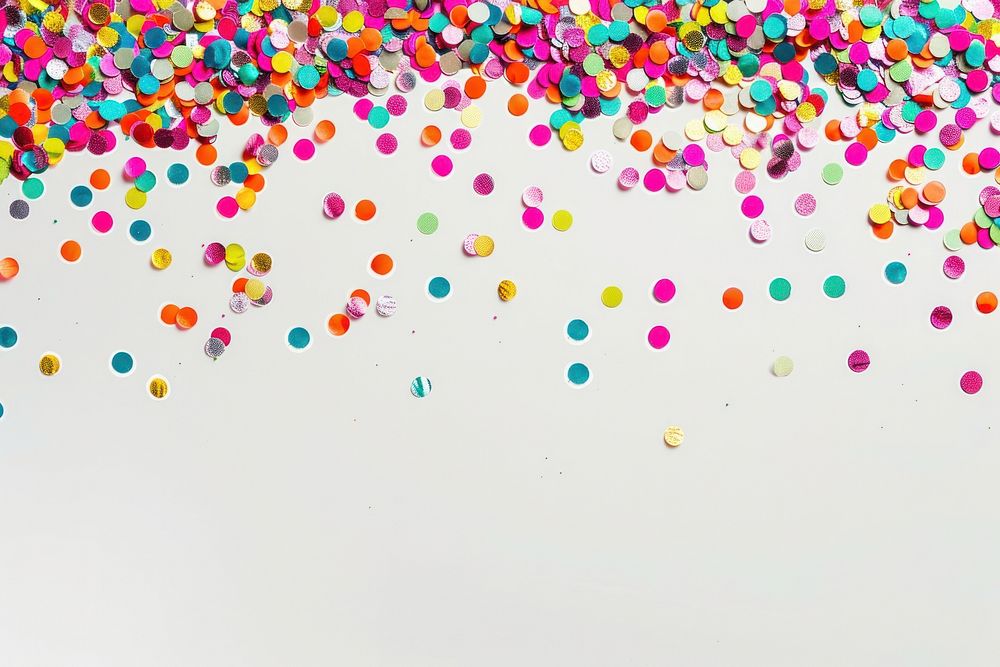 Colorful confetti on white background | Free Photo - rawpixel
