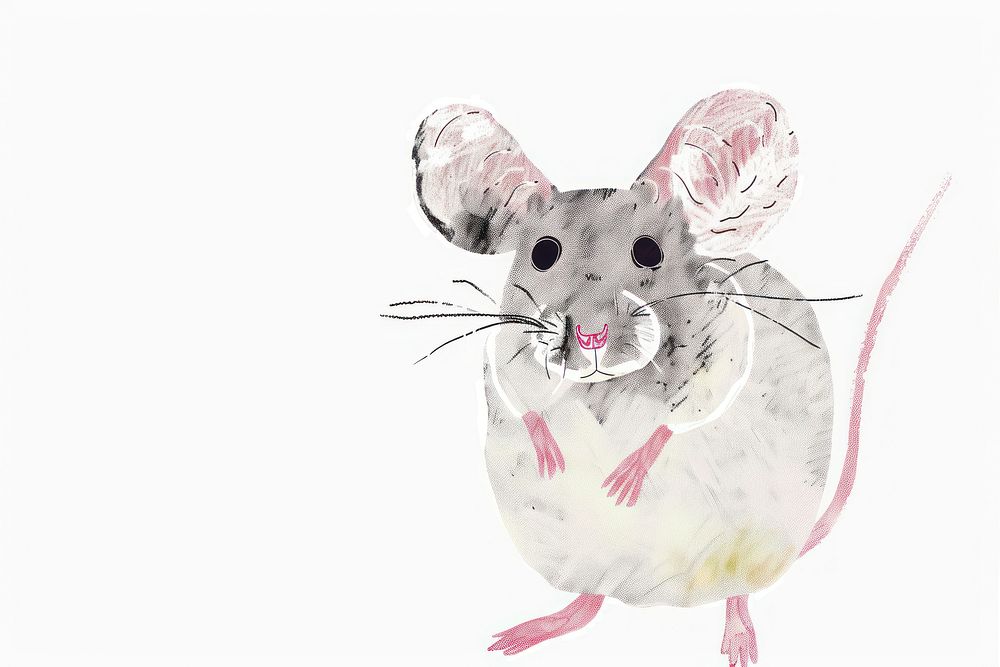 Cute watercolor mouse illustration | Free Photo Illustration - rawpixel