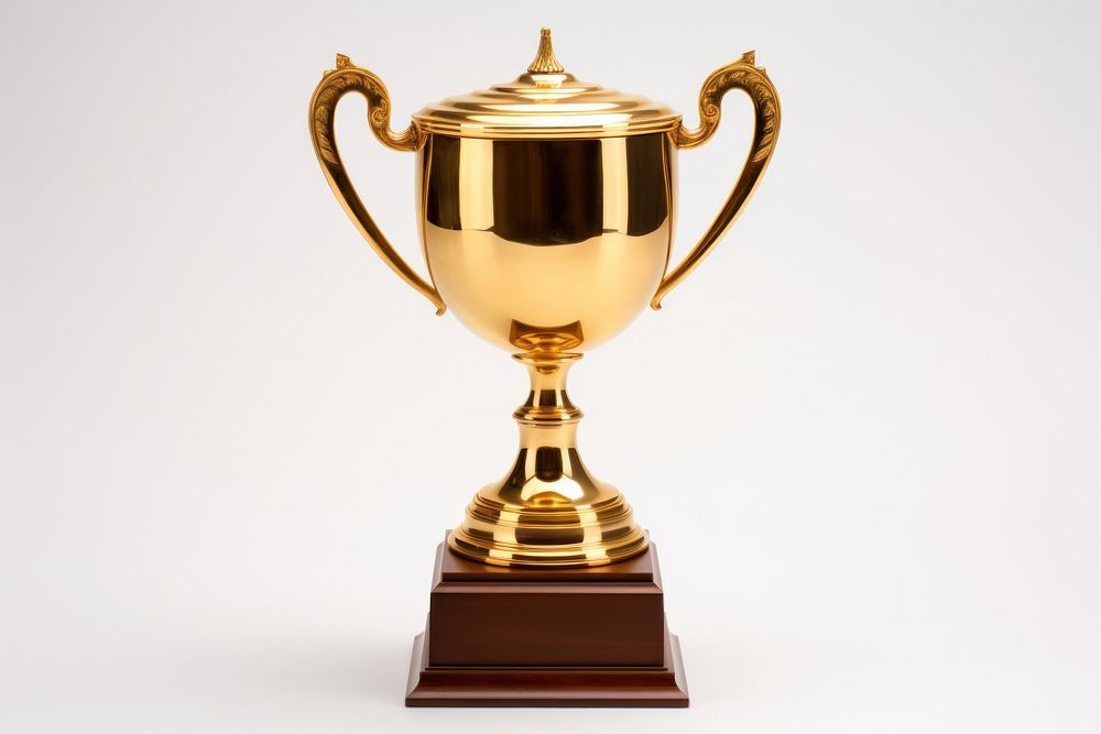 Golden trophy on wooden base | Free Photo - rawpixel