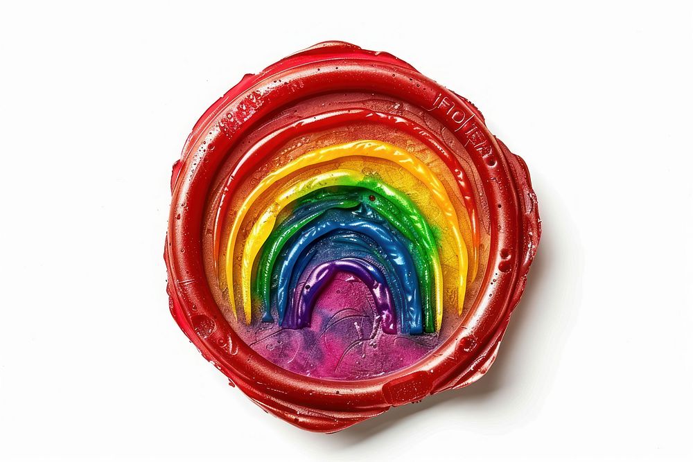 Colorful wax seal rainbow | Free Photo - rawpixel