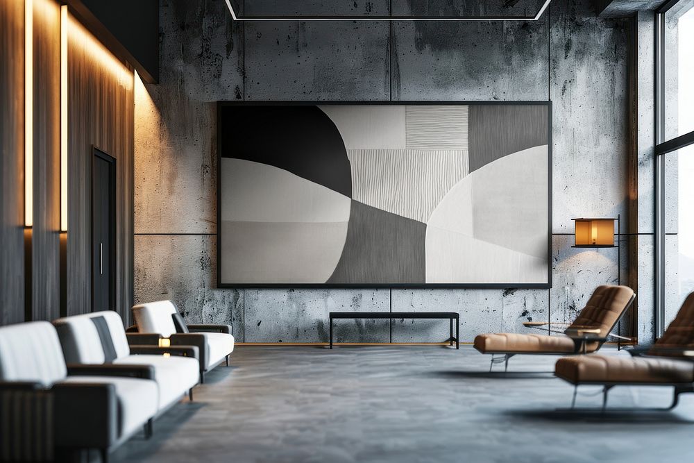 Modern industrial art gallery interior | Premium Photo - rawpixel