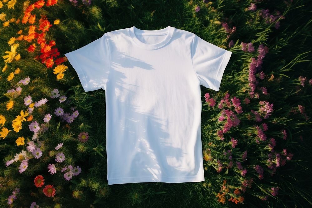 T-shirt flatlay mockup design psd | Premium PSD Mockup - rawpixel