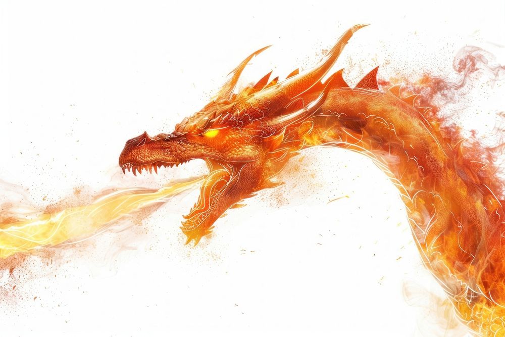 Fire dragon bonfire flame. | Free Photo - rawpixel