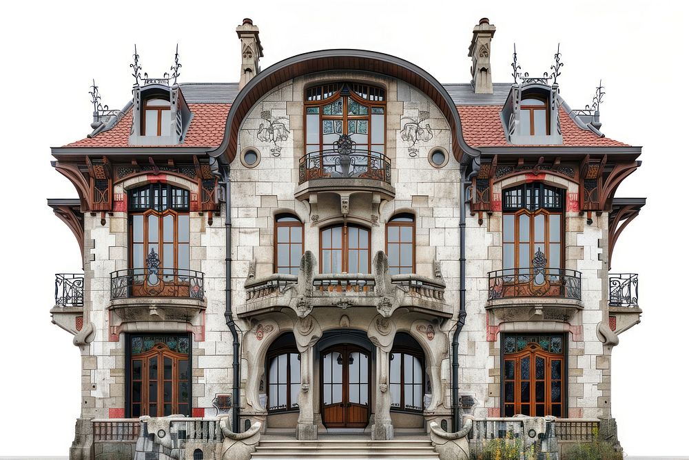 Art nouveau house architecture building | Free Photo - rawpixel