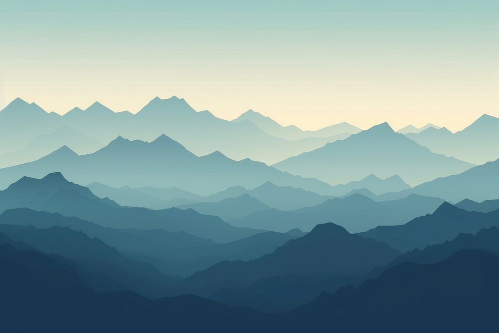 Serene layered mountain landscape | Free Photo - rawpixel