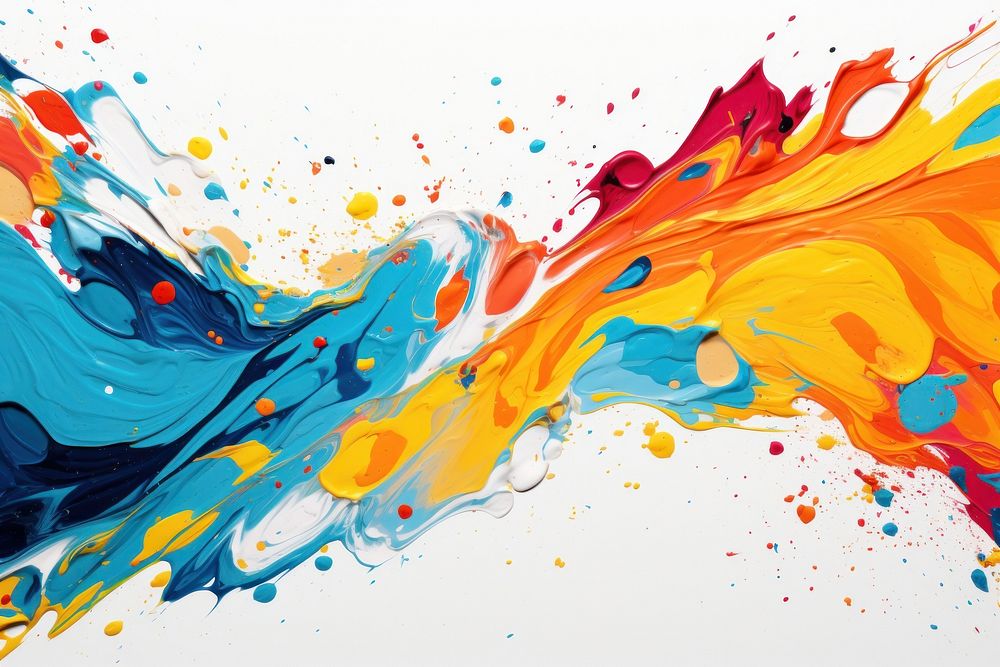 Vibrant abstract paint splash | Free Photo - rawpixel