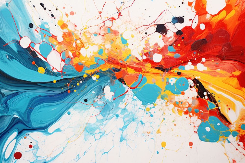 Vibrant abstract paint splatter | Free Photo - rawpixel